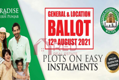 DHA Multan 2 Marla Commercial Plots With An Easy Installment Plan RED